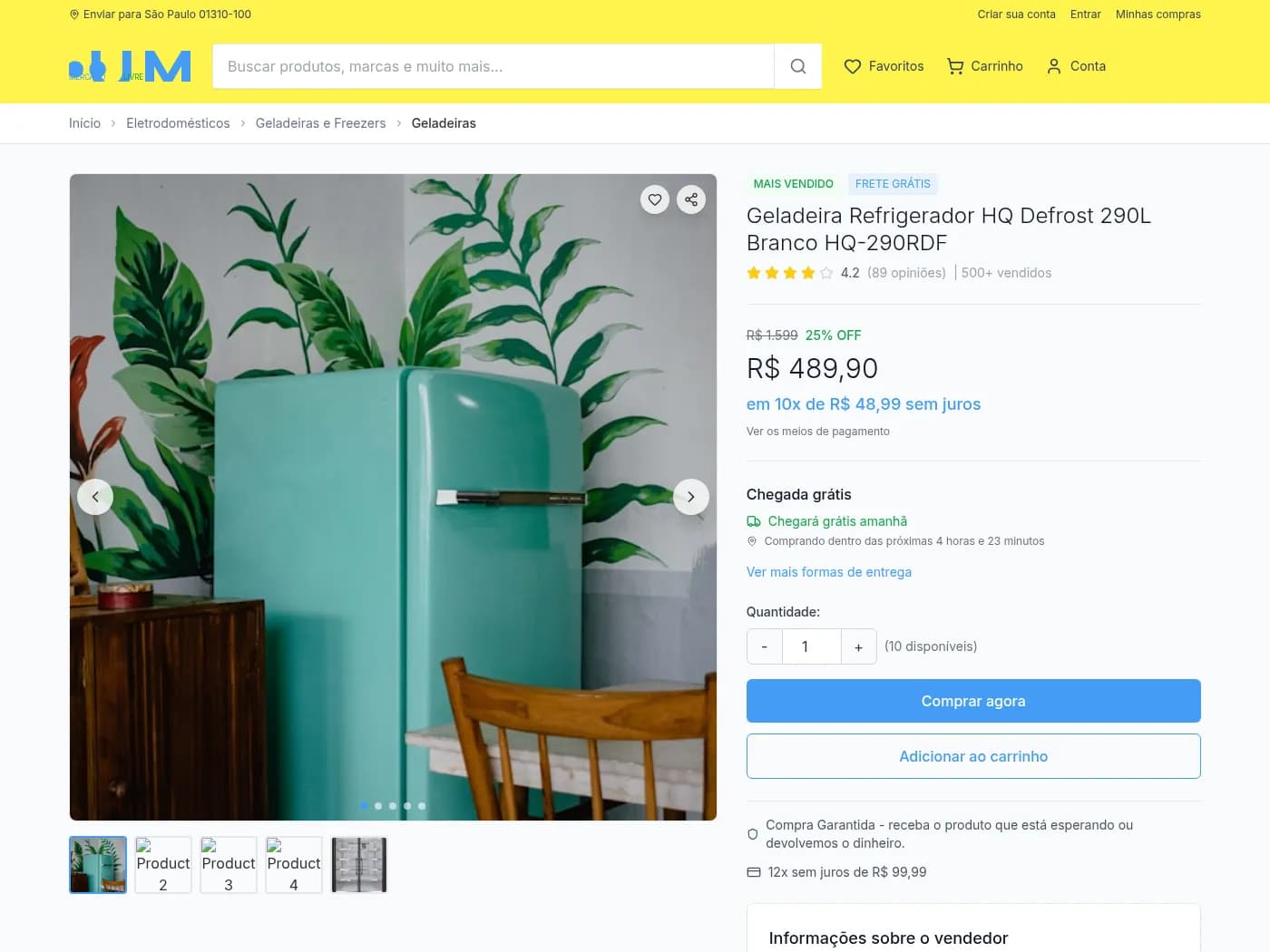Mercado Livre Product Page Clone