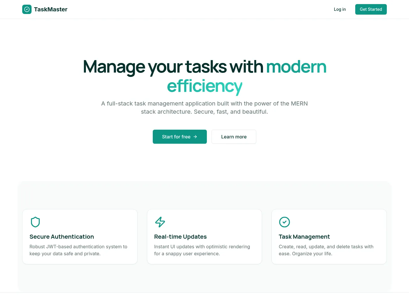 MERN Stack Web App with JWT Authentication