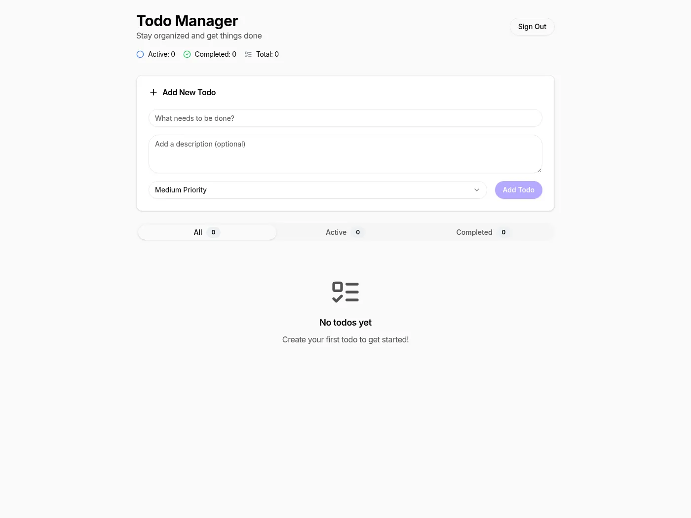MERN Stack Todo List Manager