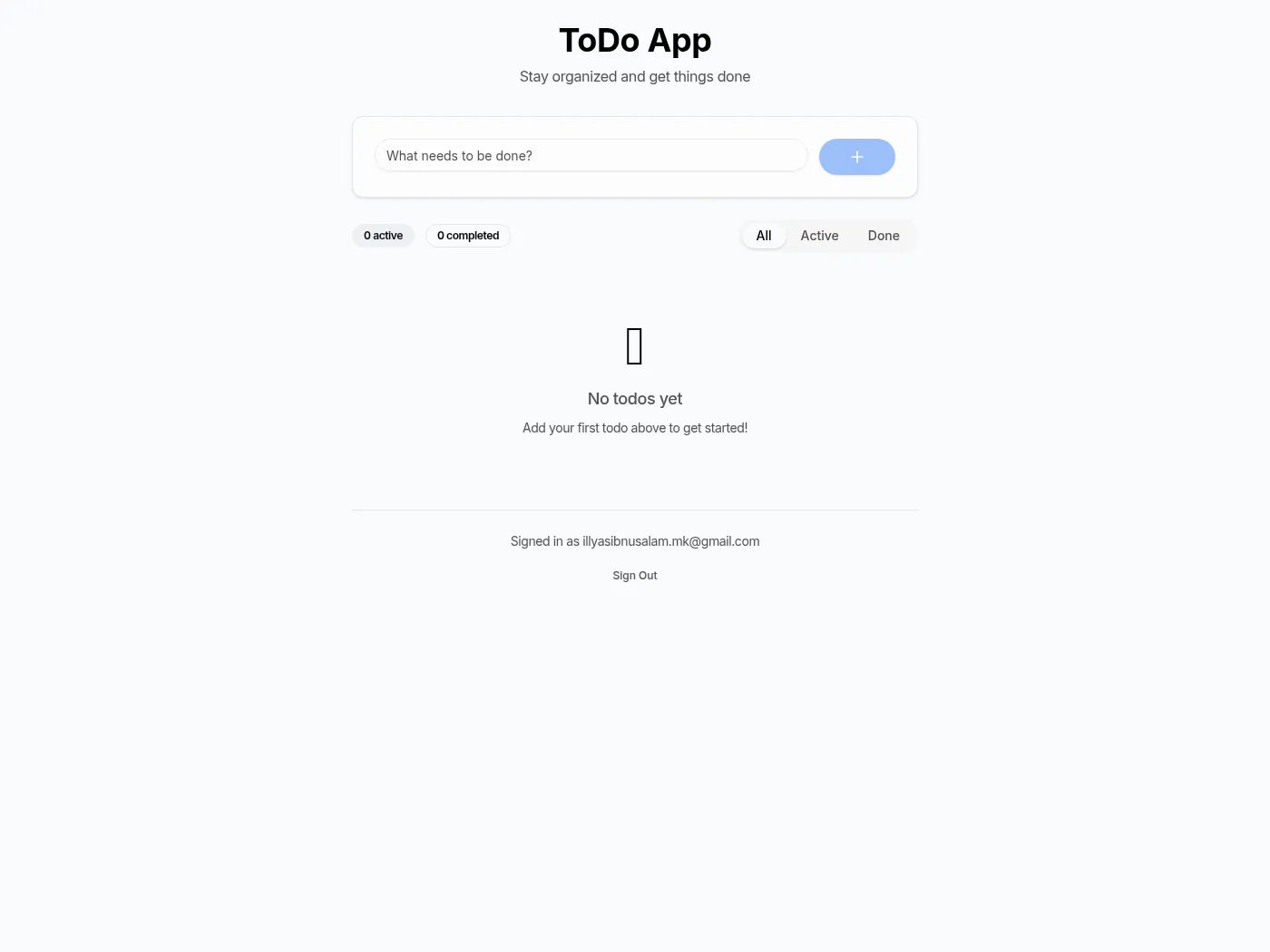MERN ToDo Web App