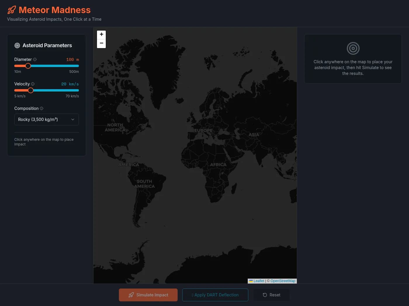 Meteor Madness – Asteroid Impact Simulator