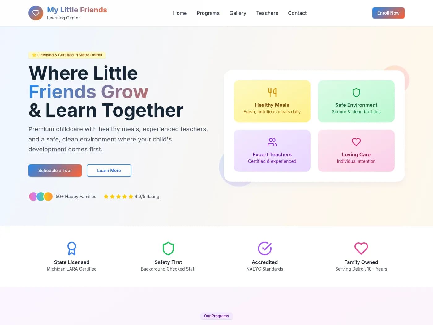 Metro Detroit Premier Childcare Center
