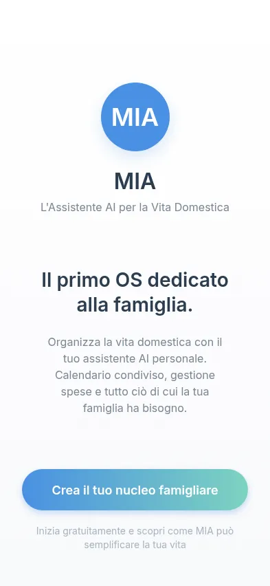 MIA – L’Assistente AI per la Vita Domestica