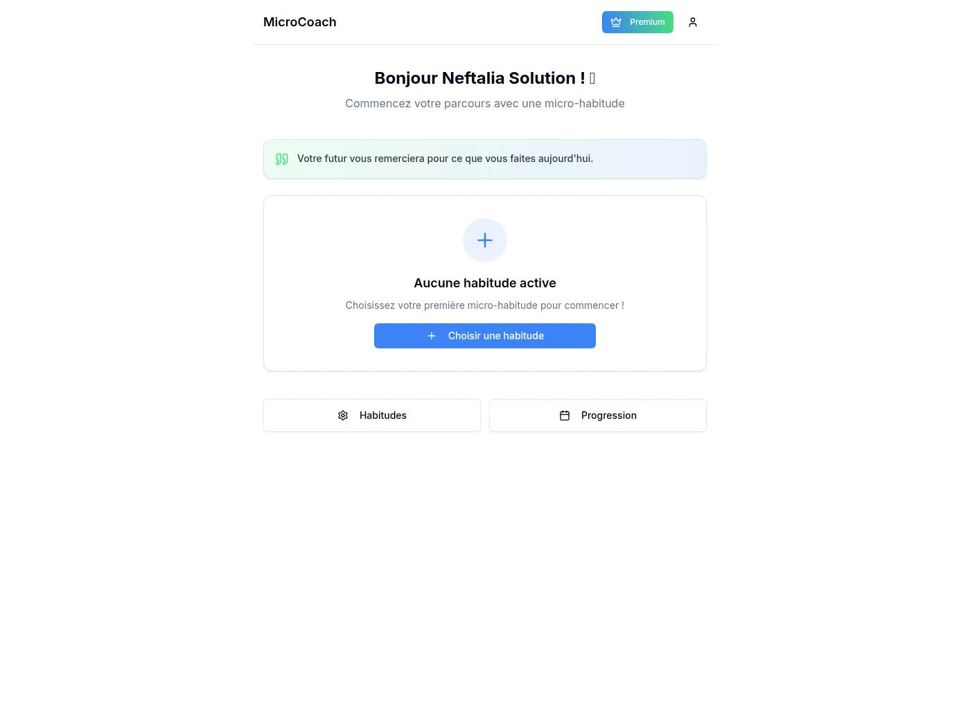 MicroCoach - Micro-Habit Builder and Tracker