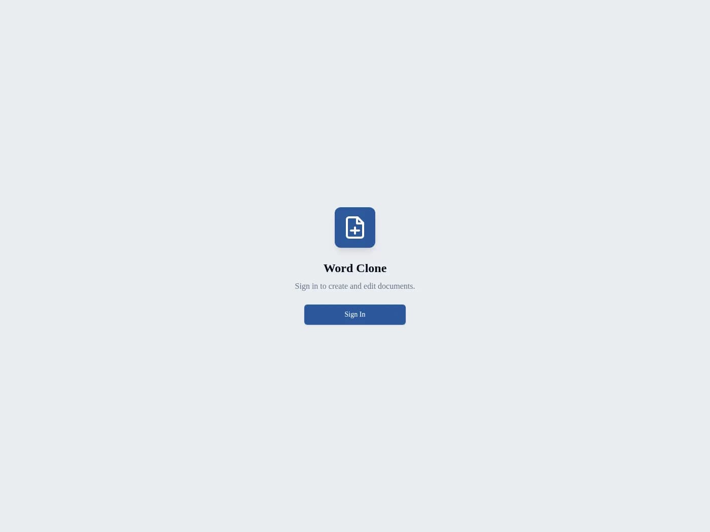 Microsoft Word Clone