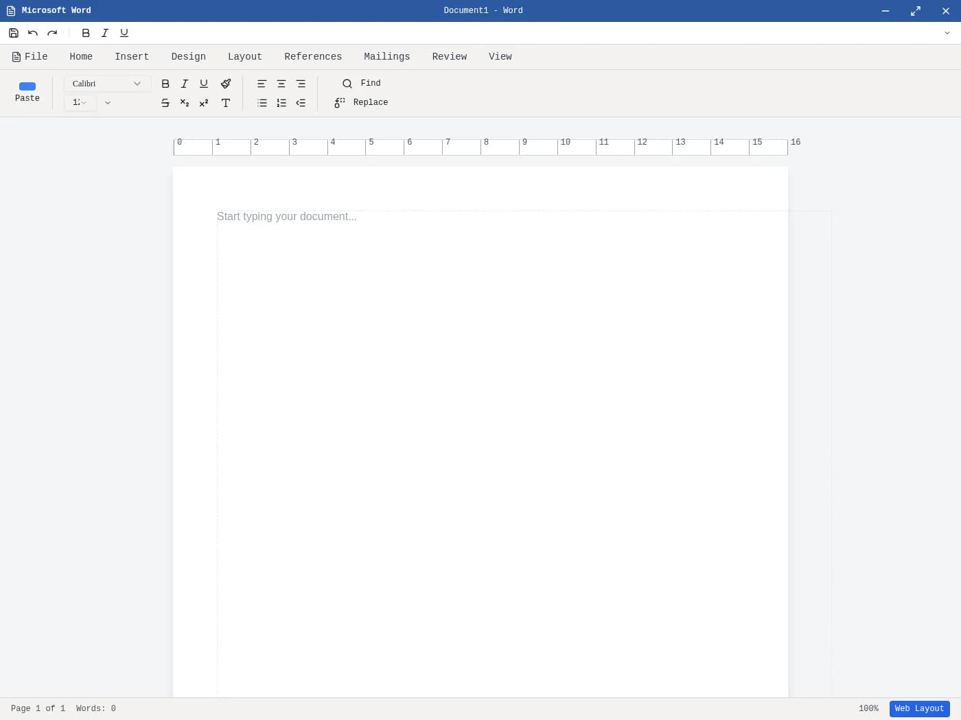 Word Processor Web App
