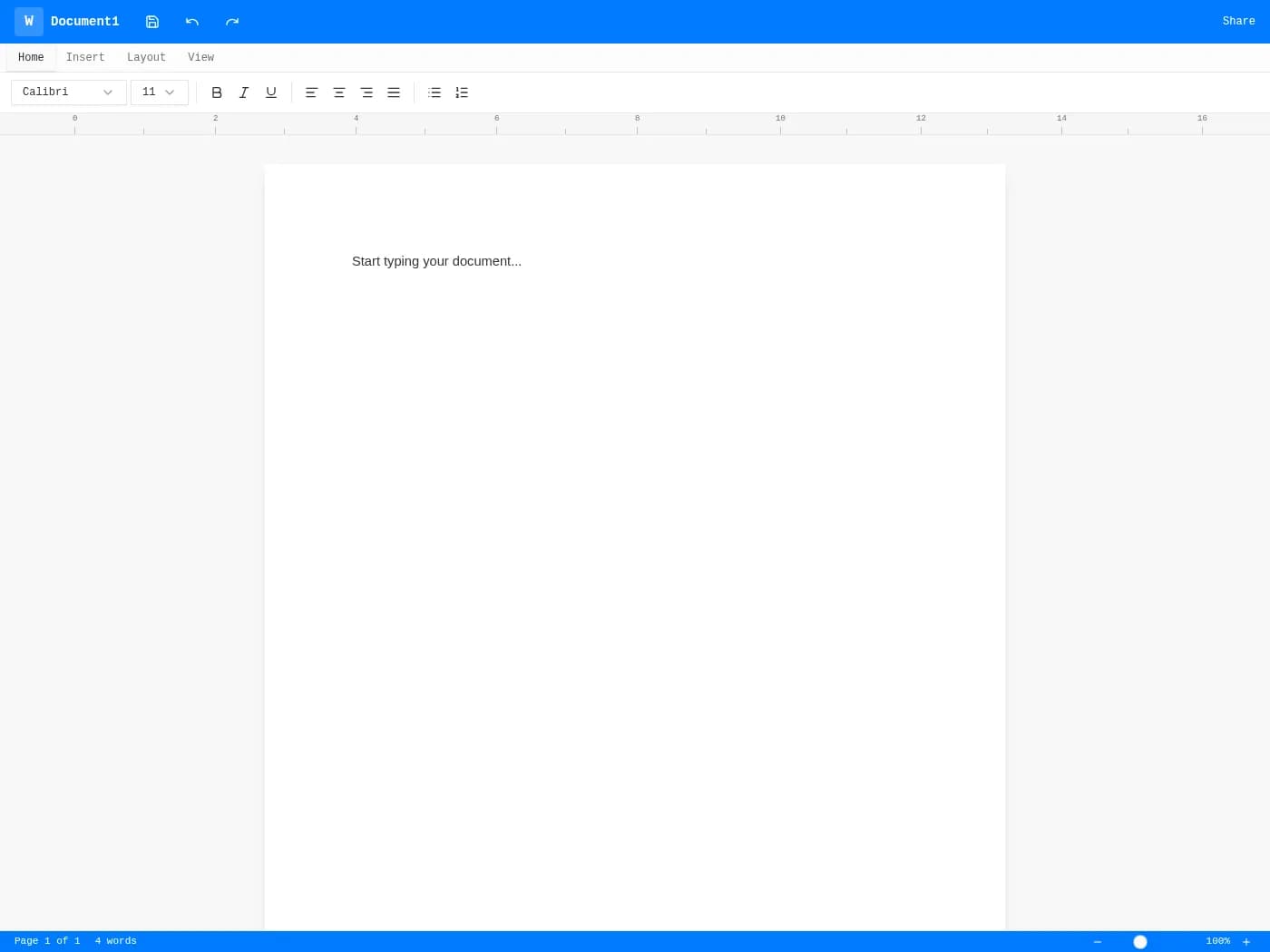 Microsoft Word Clone