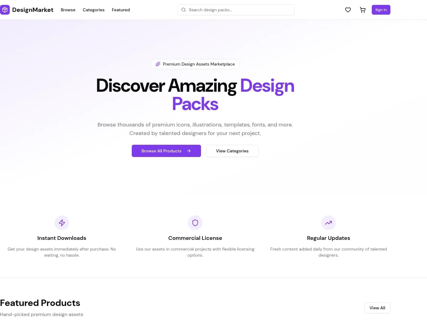 Microstock Design Marketplace Platform