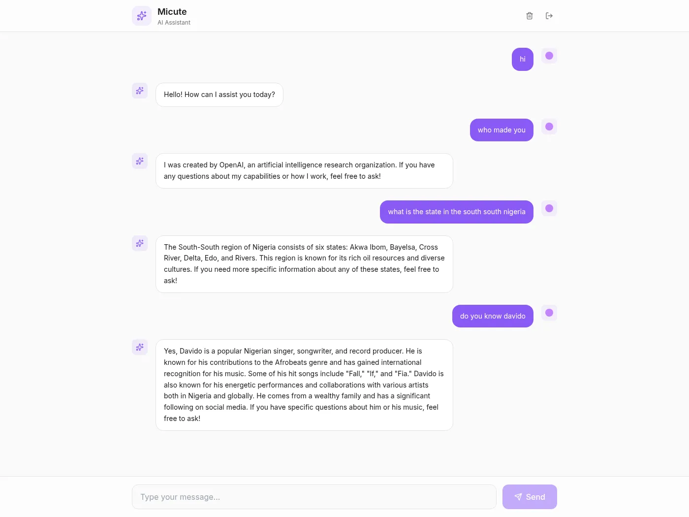 Micute AI App