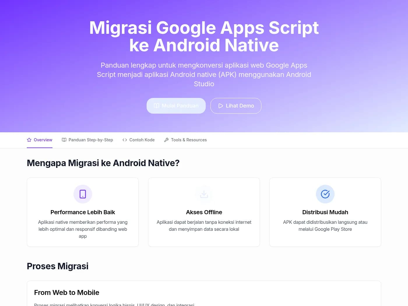 Migrasi Web App Google App Script ke Android Native APK