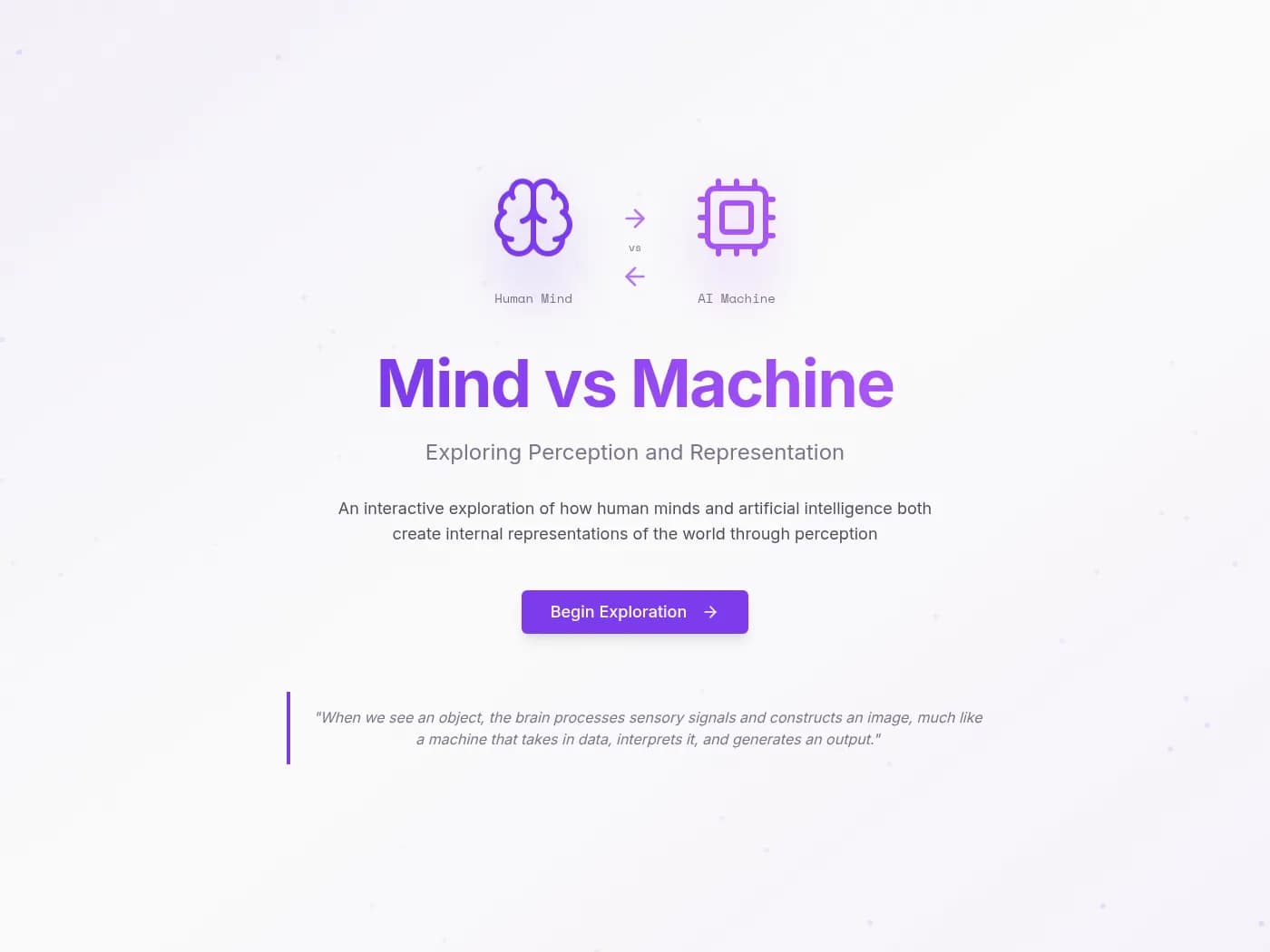 Mind vs Machine: Exploring Perception and Representation