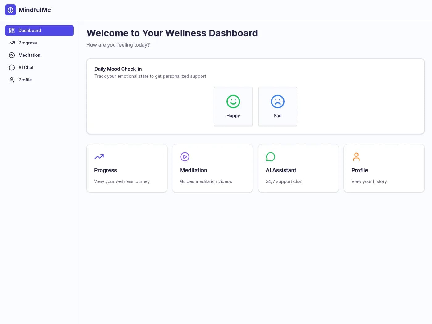 MindfulMe: AI-Powered Mental Health Companion Web App