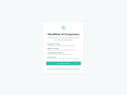 MindMate AI Companion
