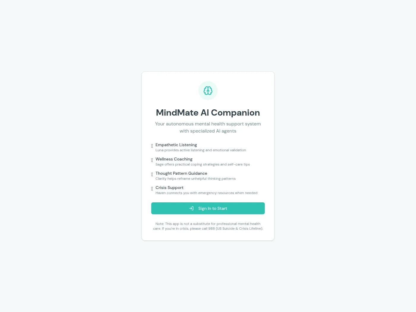 MindMate AI Companion