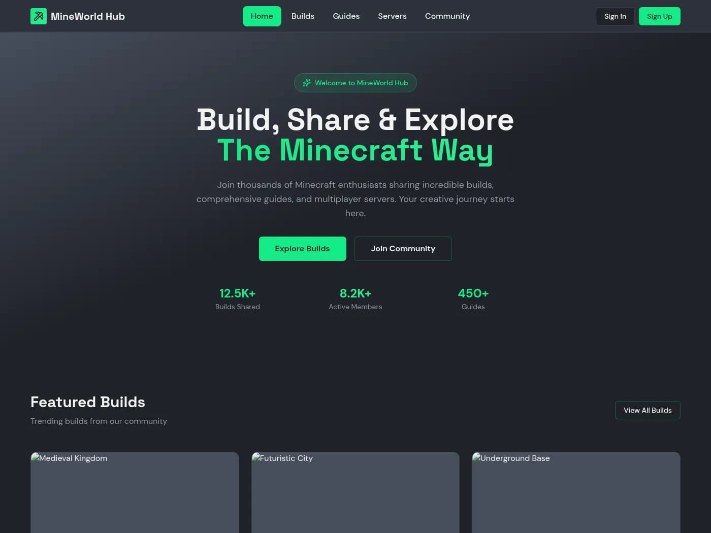 MineWorld Hub