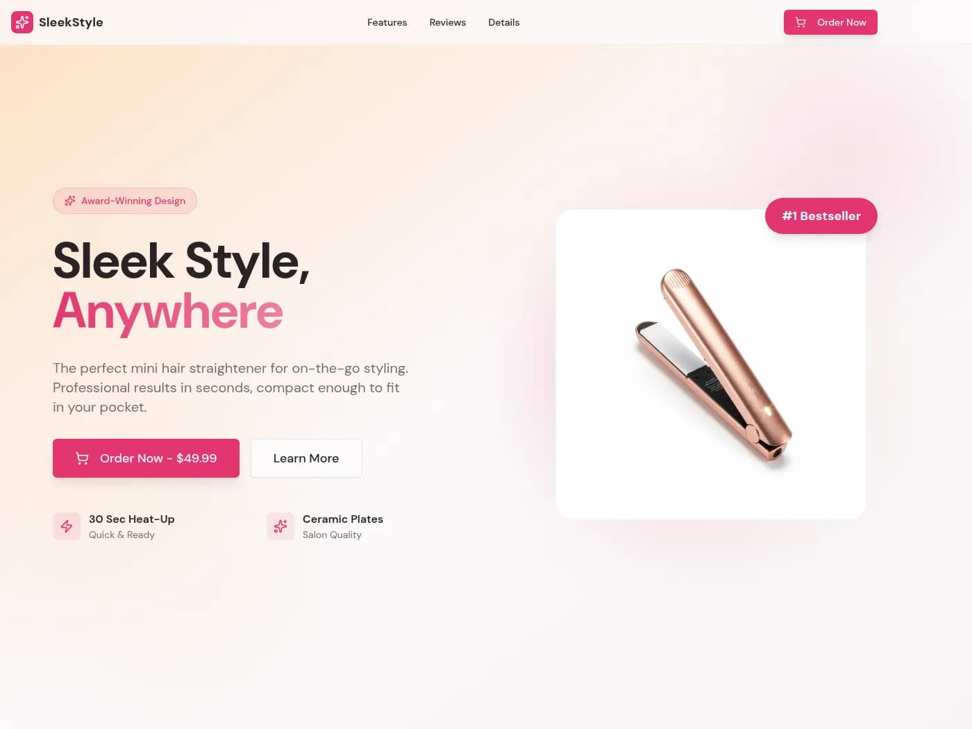 Mini Hair Straightener Online Store
