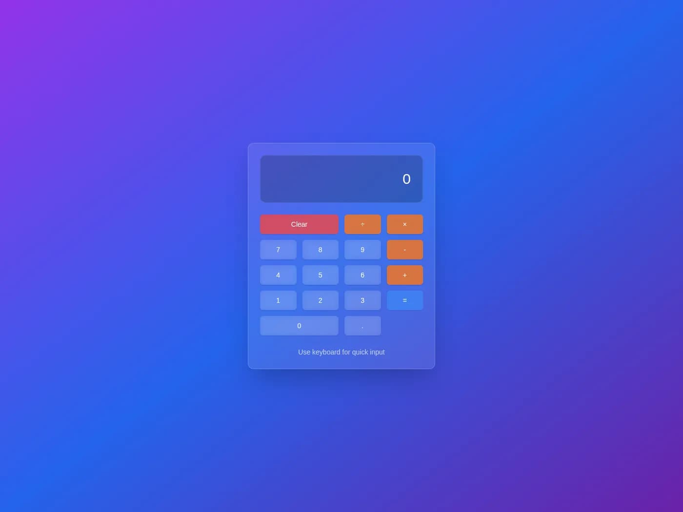 Minimal Aesthetic Calculator App