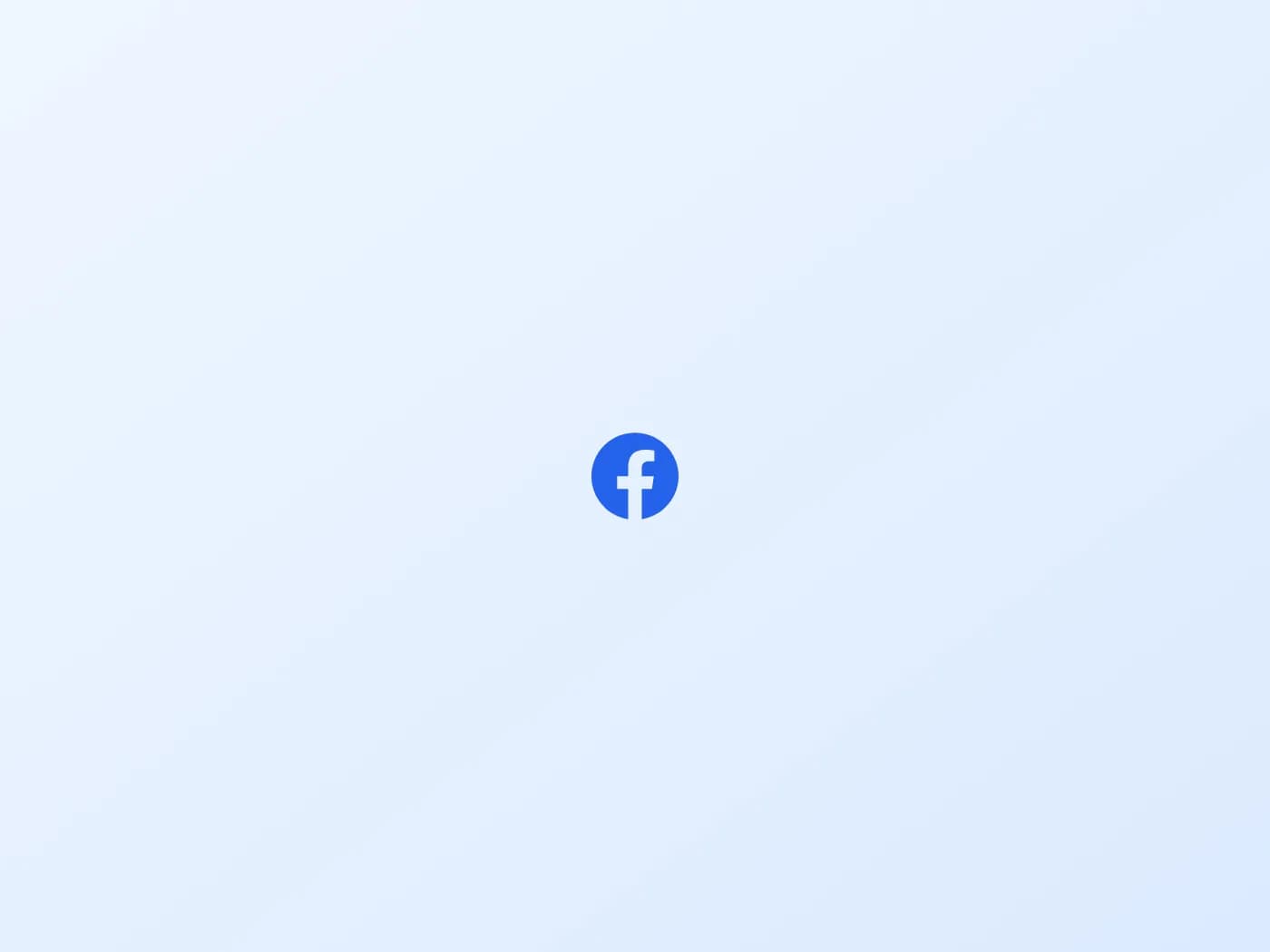 Minimal Facebook Redirect Logo Component