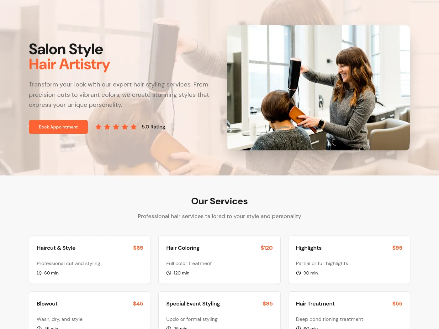 Minimalist Booking Platform for Appointments and Lead Capture