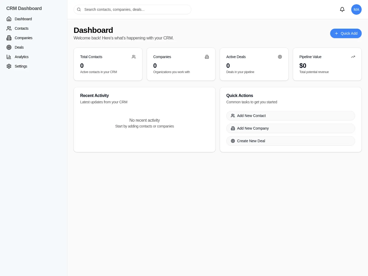 Minimalist CRM for Modern Teams