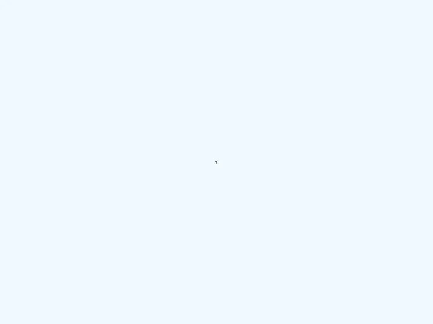 Minimalist Hi Text Display
