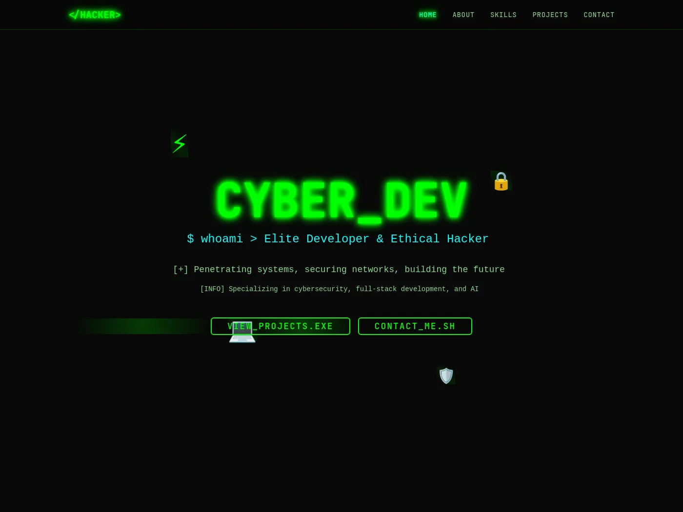 Minimalist Modern Portfolio Website
