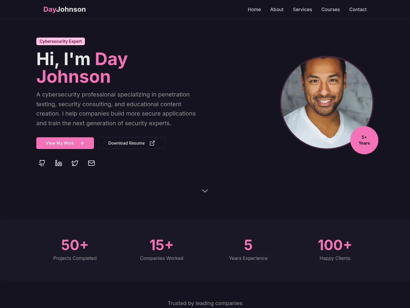 Minimalist Personal Portfolio Website