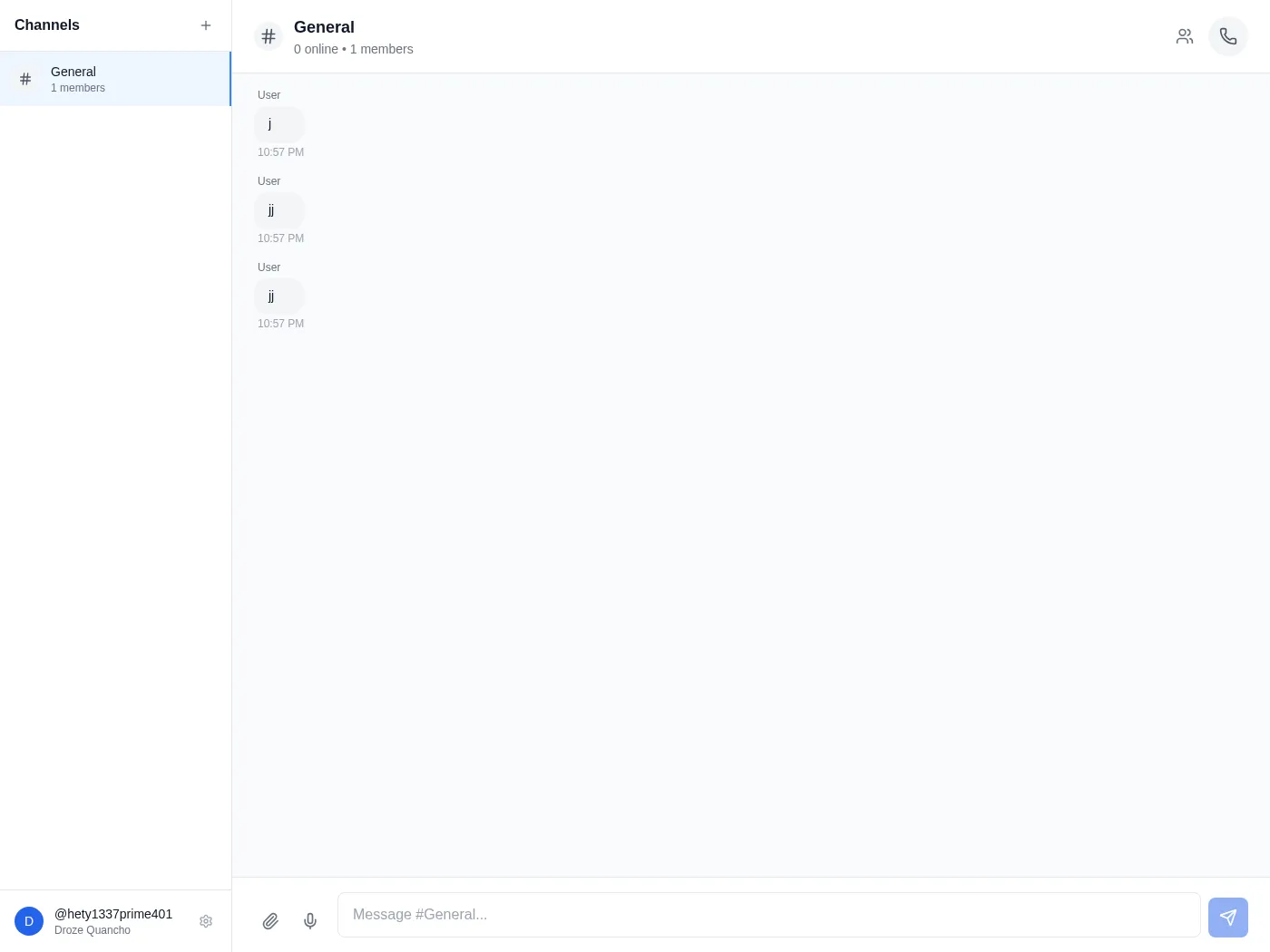 Minimalistic Messenger with Voice and File Sharing