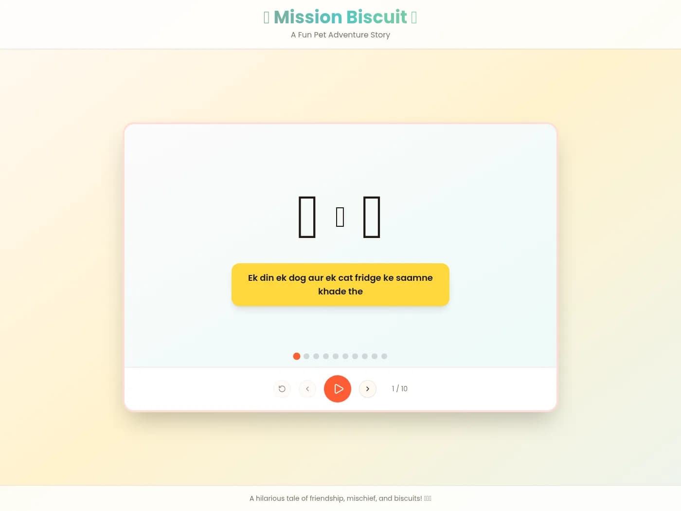 Mission Biscuit: A Fun Animated Pet Story App