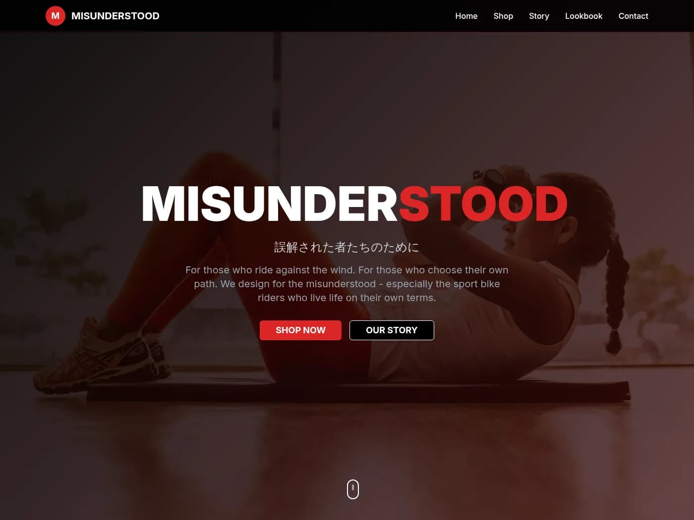 Misunderstood Clothing Brand Website