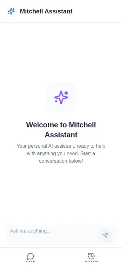 Mitchell Assistant Chatbot Mobile App