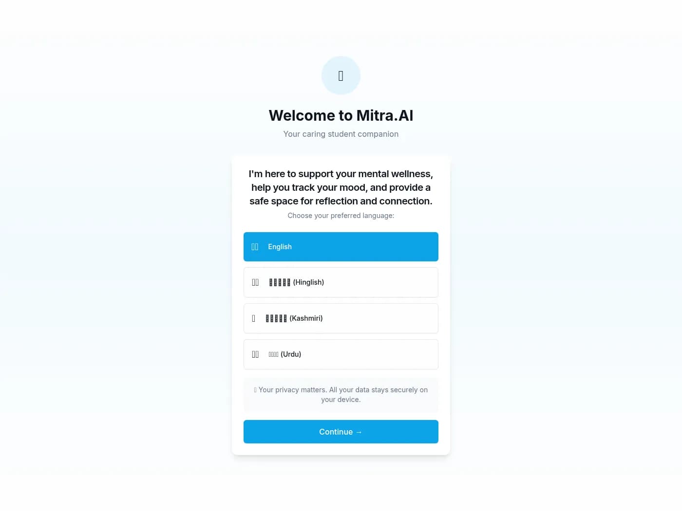 Mitra.AI – The Student Companion PWA