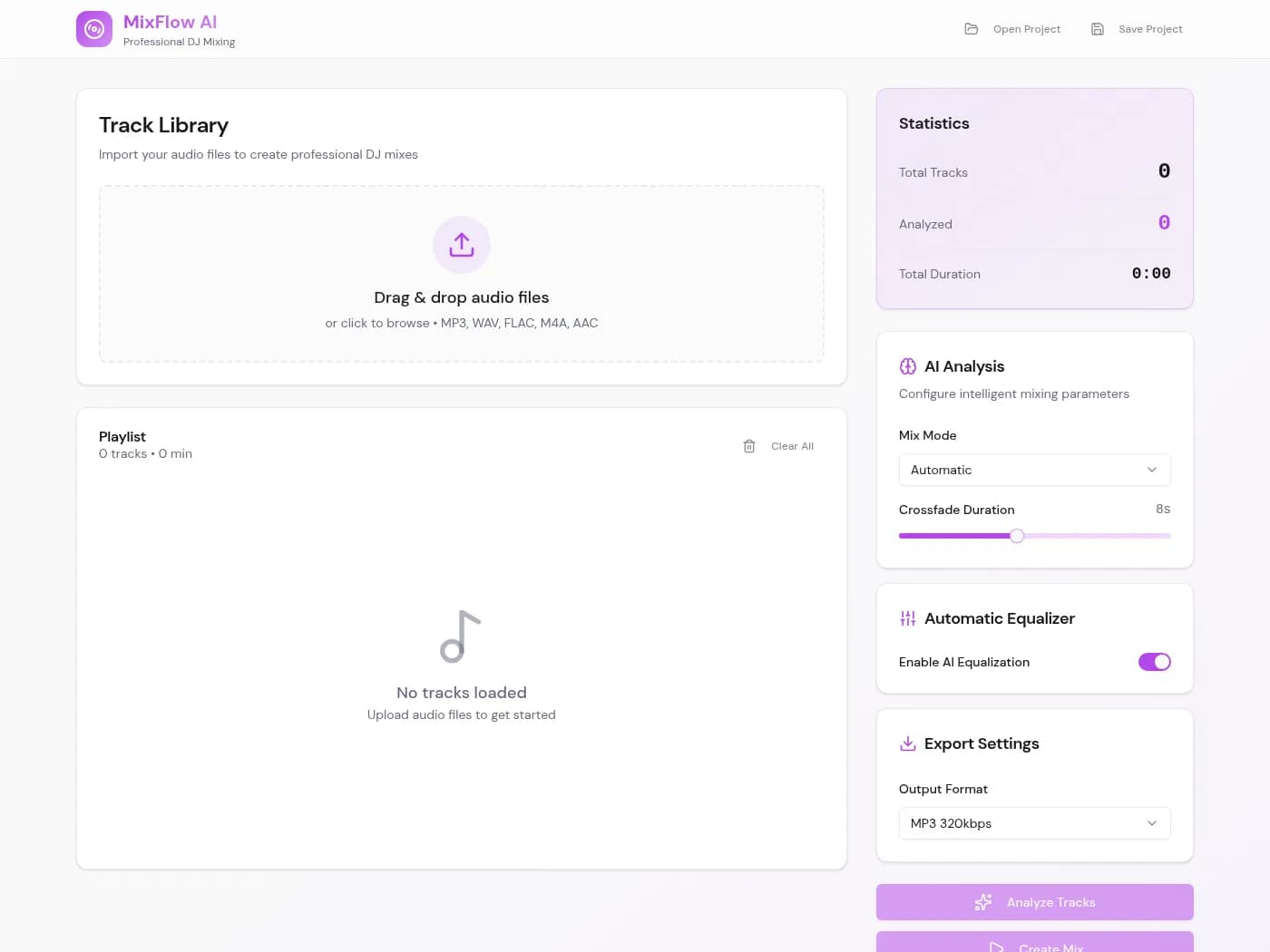 MixFlow AI – Intelligent DJ Mixing Automation Platform