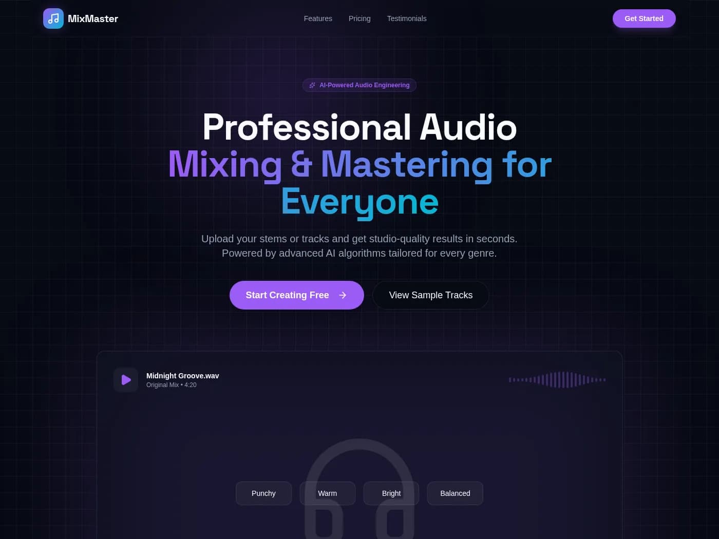 MixMaster Web Studio
