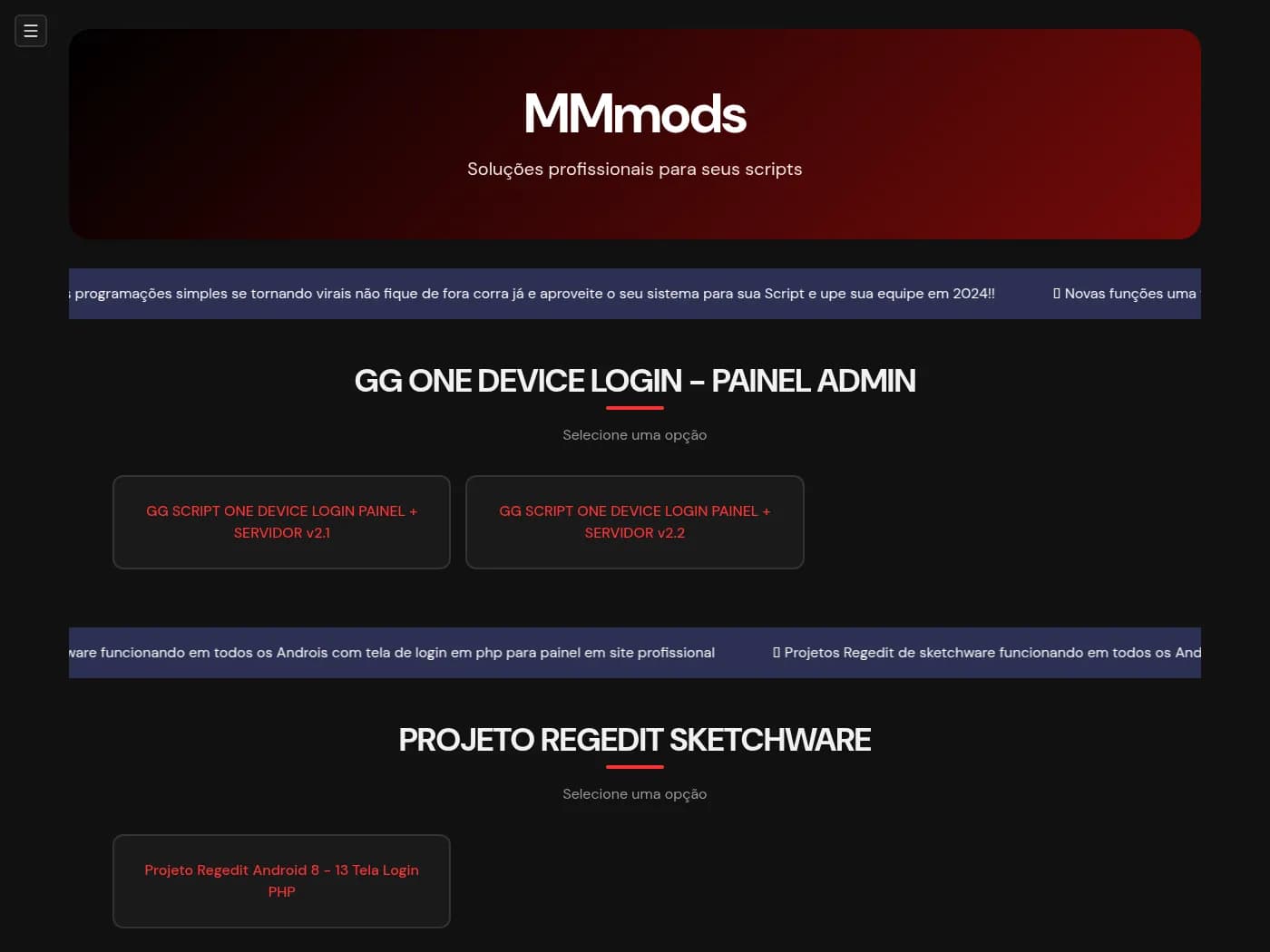 MMMods Website Clone