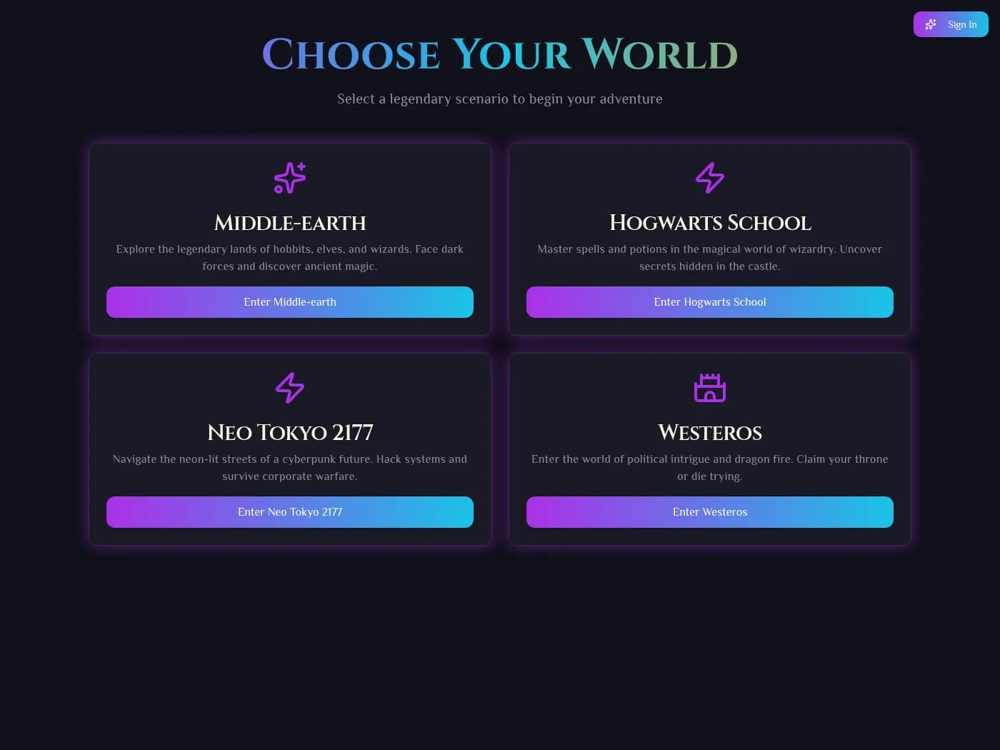 MMORPG AI Adventure in Iconic Worlds