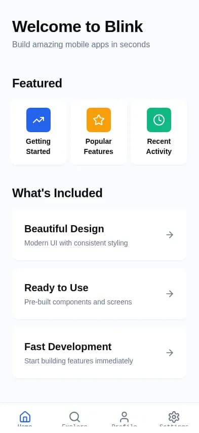Mobile App Boilerplate Starter