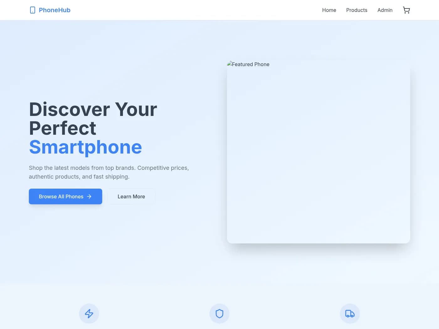 Mobile Device Marketplace - Responsive Web Storefront for Smartphones