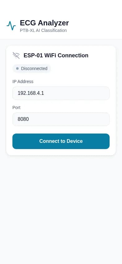 Mobile ECG Analyzer with AI PTB-XL Model Integration