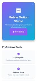 Mobile Motion Studio