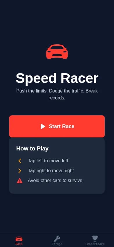 App Store Mobile Racing Game