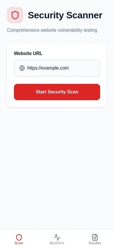 Mobile Website Pentesting & Vulnerability Remediation App