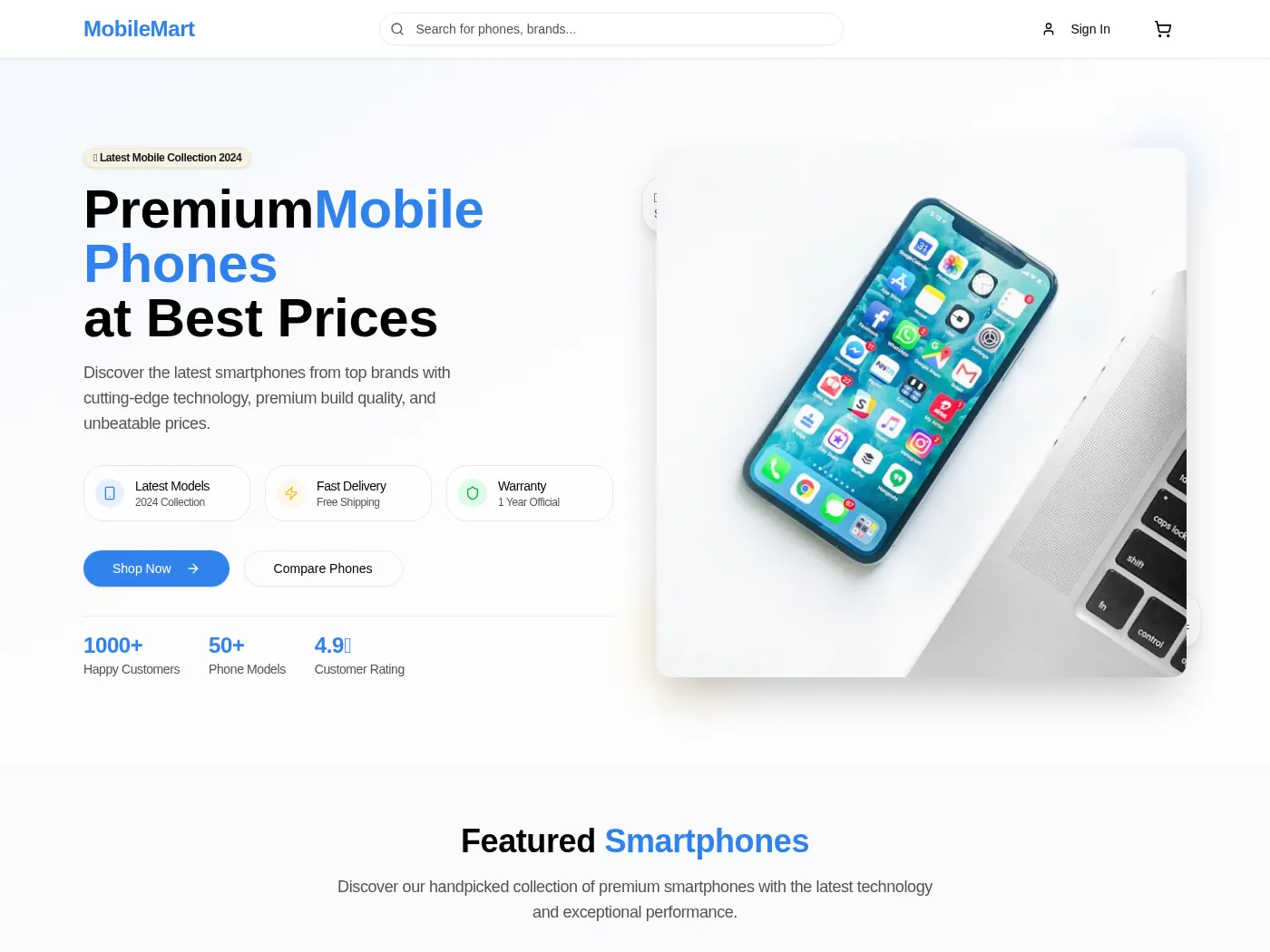 MobileMart Online Store Website
