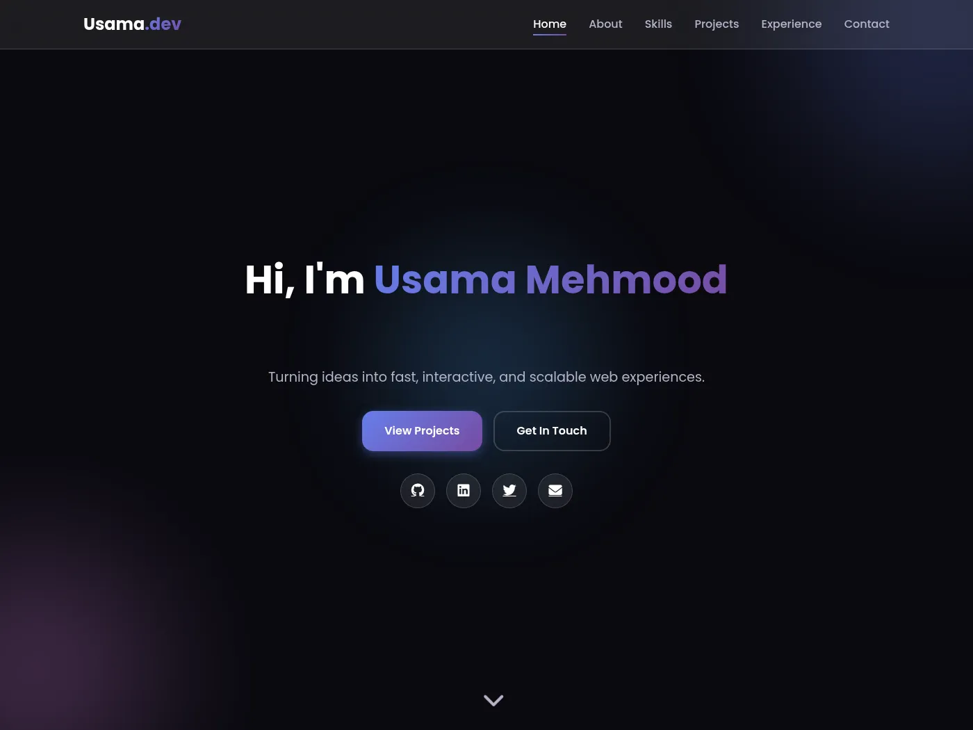 Modern Animated Portfolio Website for Web Developers
