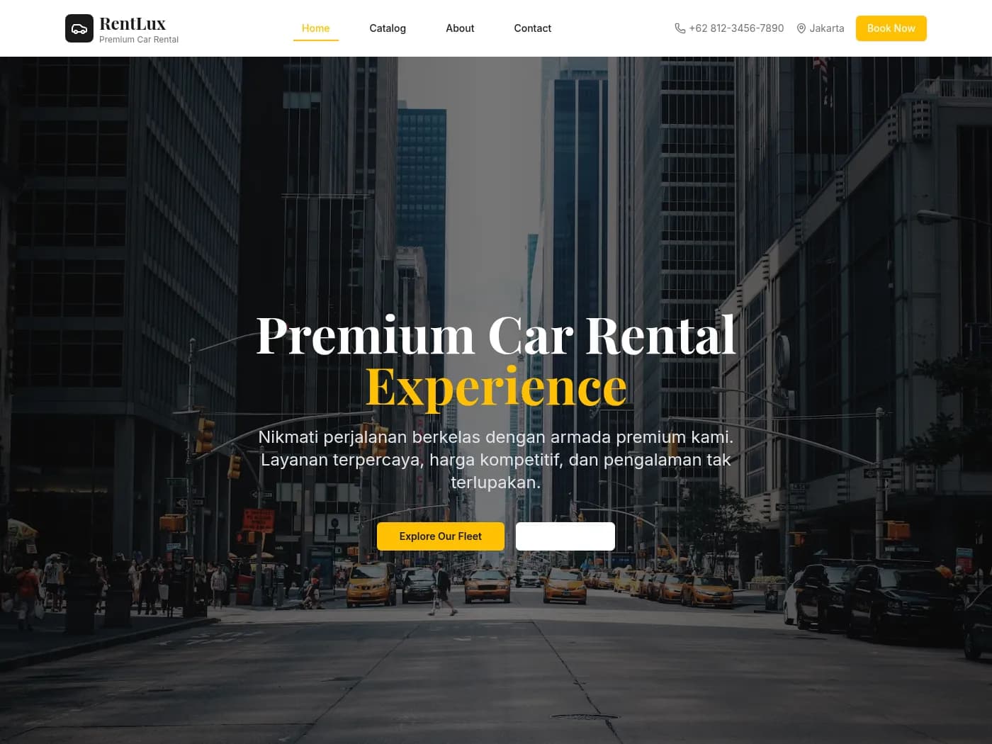 Modern & Comprehensive Car Rental Website with Multi-Channel Booking and Payment