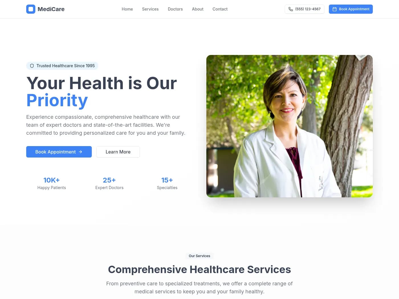 Modern Clinic Website