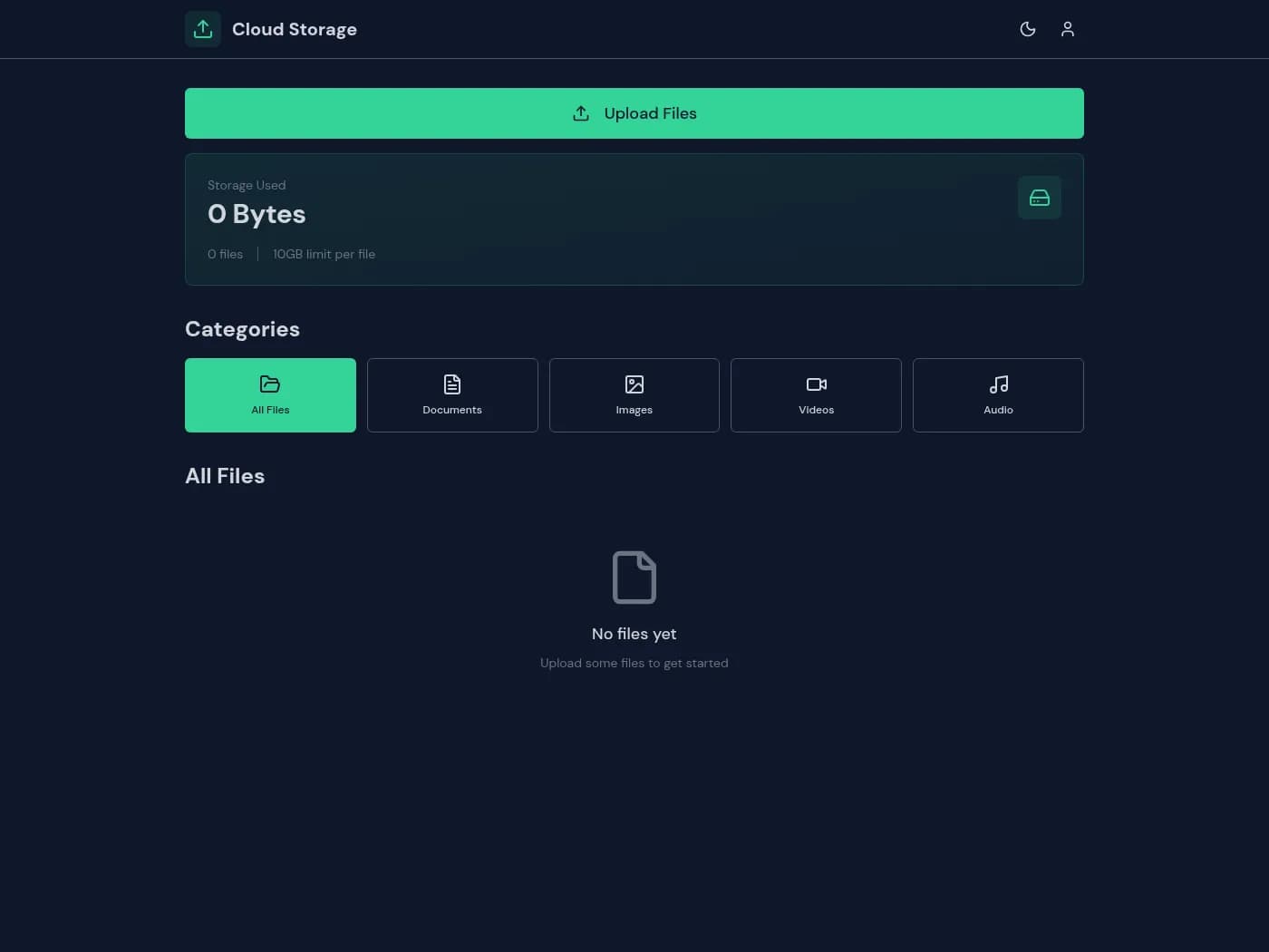 Modern Cloud Storage Web App