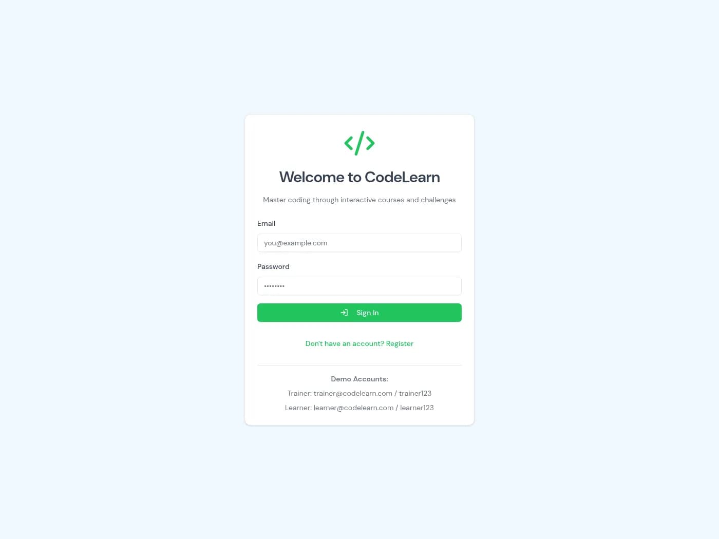 Modern Learning Management Dashboard with Google Auth & Analytics