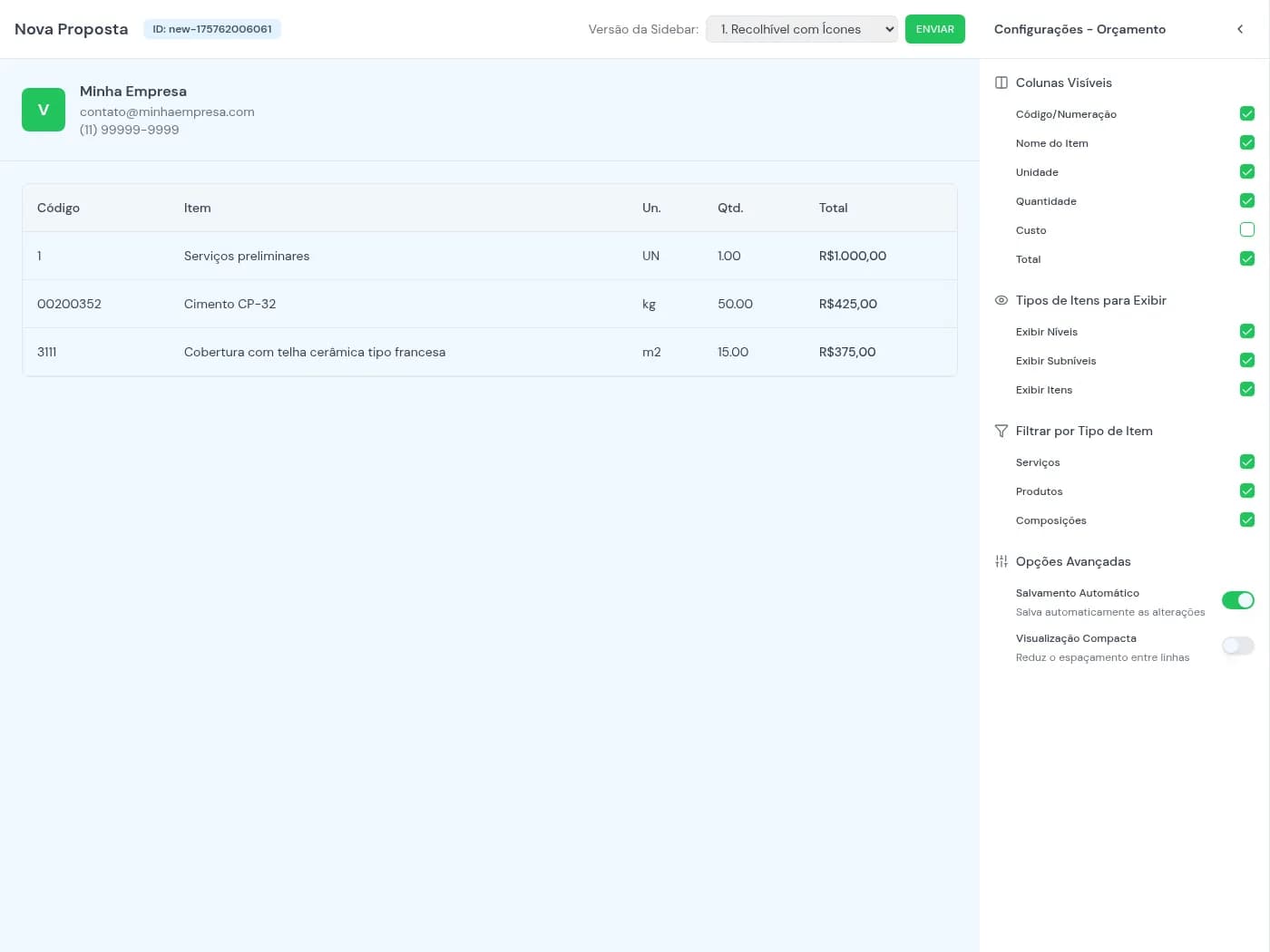 Modern Minimalist Sidebar Menu Redesign