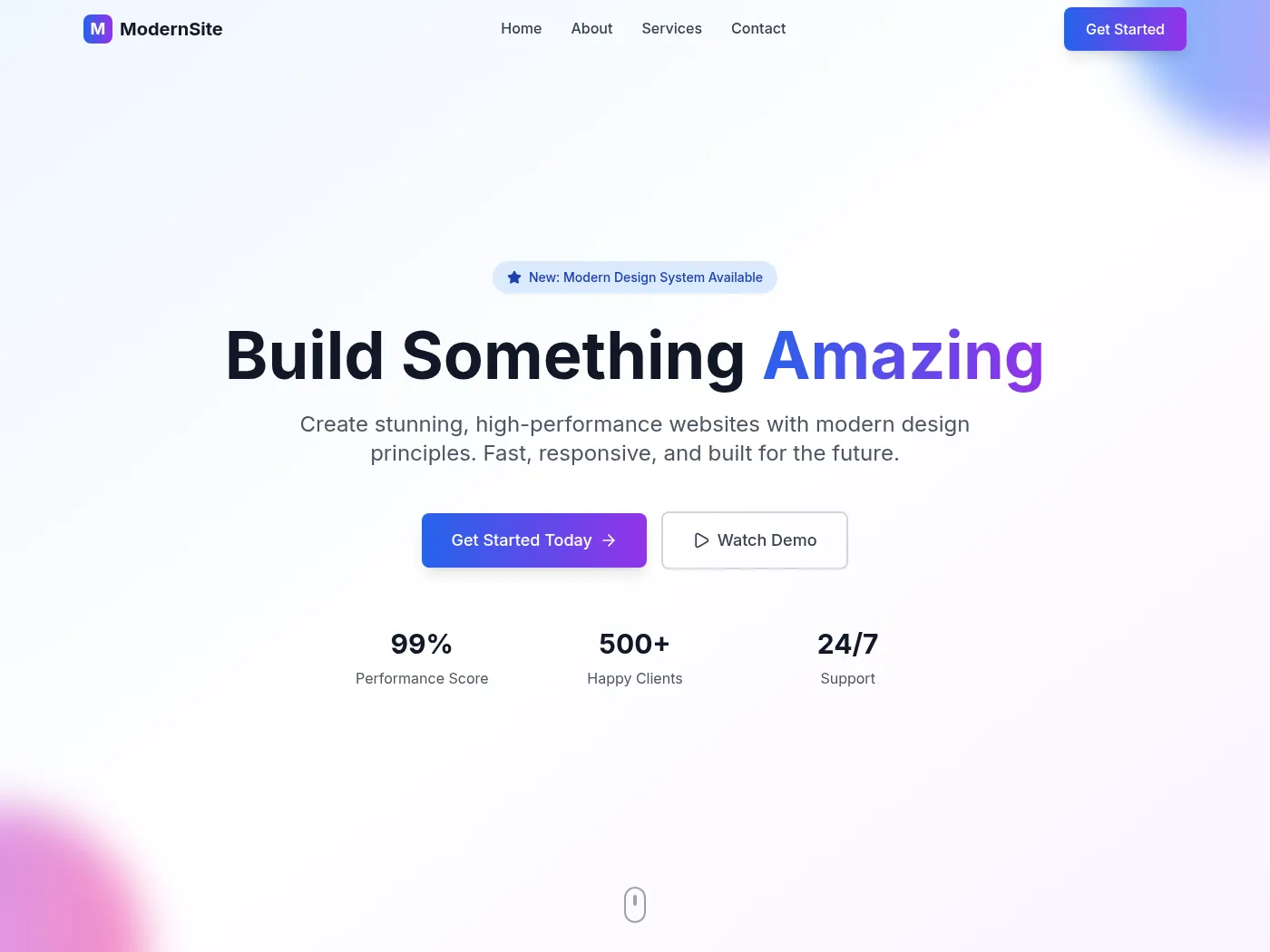Modern Next.js Website